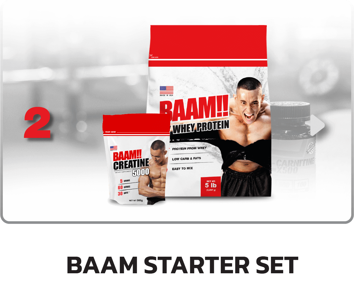 BAAM Starter SET เวย์โปรตีนชุดแนะนำสำหรับผู้เริ่มต้น